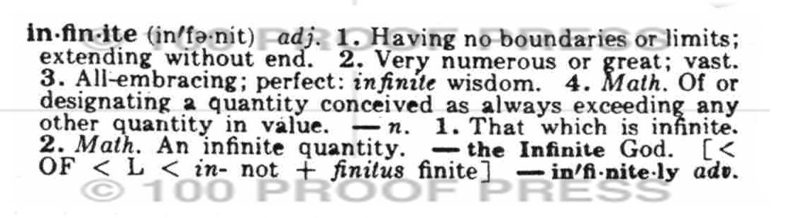 6866 infinite definition – 100 Proof Press
