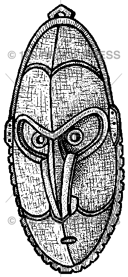 2202 Wooden Oval Mask – 100 Proof Press