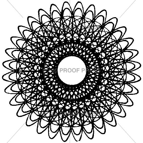 4068 Spirograph Design, Circular – 100 Proof Press