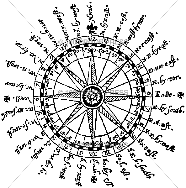 4863 Old Compass Rose – 100 Proof Press
