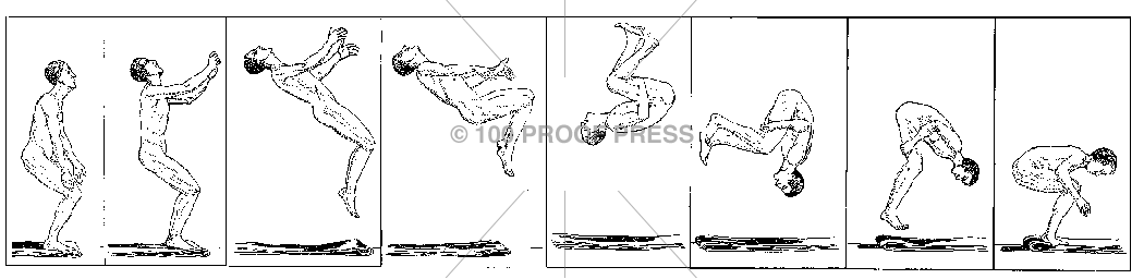 5638 Man Jumping in Frames – 100 Proof Press