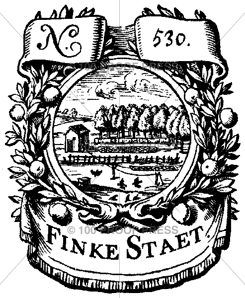 5709 Garden Emblem – 100 Proof Press