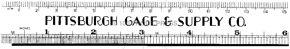 5811 Pittsburgh Ruler – 100 Proof Press